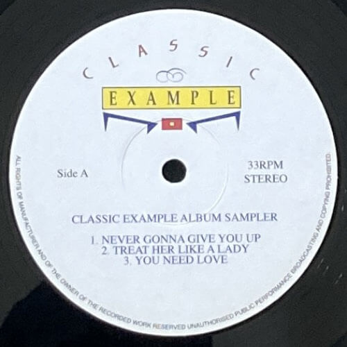 CLASSIC EXAMPLE / CLASSIC EXAMPLE ALBUM SAMPLER – VINYL CHAMBER